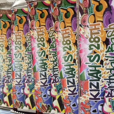 EDITABLE Hip Hop Candy Bar Throwback Birthday Party 90s Baby 80s ...