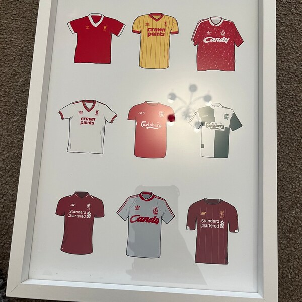 Liverpool - Classic Retro Football Shirt Inspired Art Print/poster - Etsy