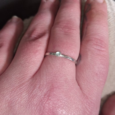 Tiny Shell Stacking Ring, Gold Filled Seashell Stacking Ring, Thin Gold Shell Ring, Stacking ...