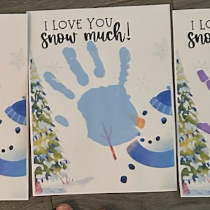 Christmas Lights Handprint Kids Christmas Craft, Baby's First Christmas ...