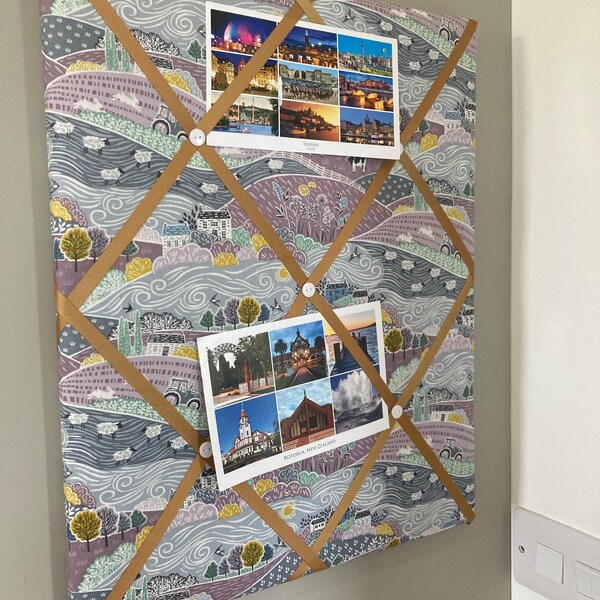 Handmade Fabric Notice Board in a William Morris Print Fabric - Etsy