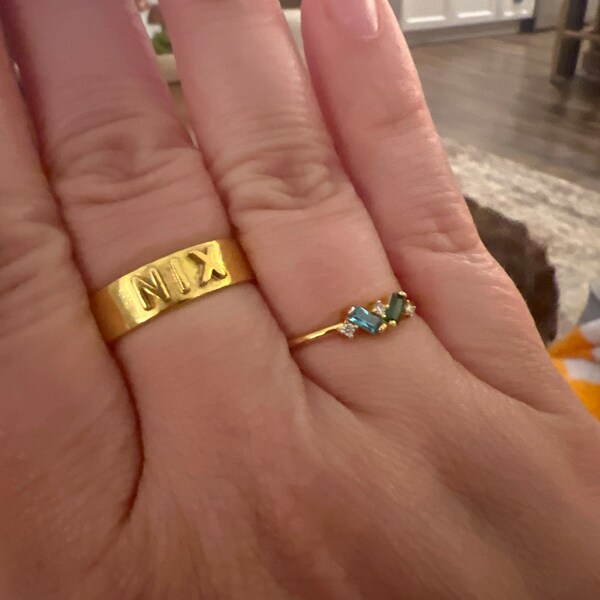Custom Name Ring by Caitlyn Minimalist • Handmade Personalized 3D ...