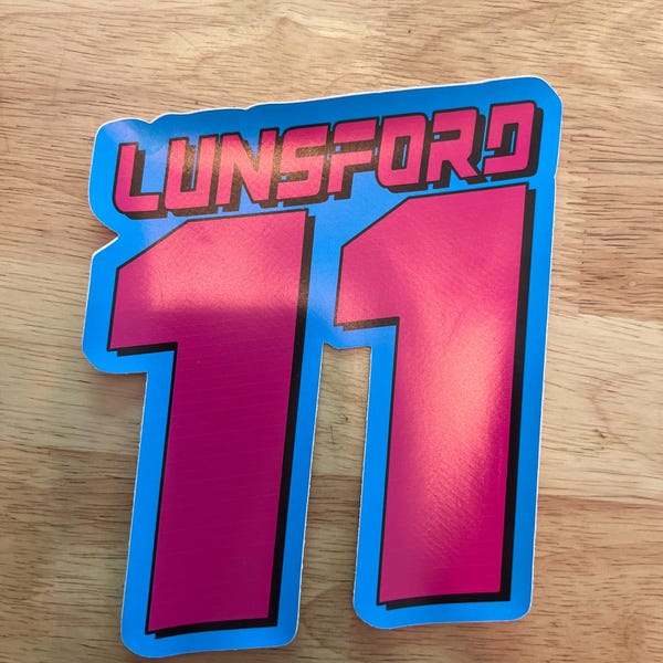 Custom Hockey Name Decal Sticker, Personalized Hockey Name Number ...