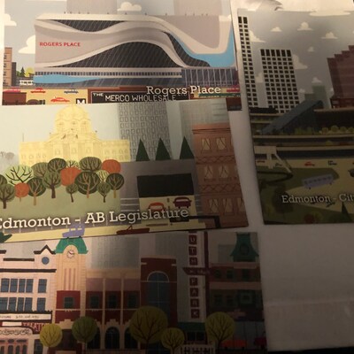 Edmonton Postcards Series 1 - Etsy