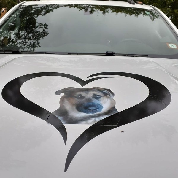 Heart Vinyl Decal, Heart Sticker, Heart Car Decal - Choose Your Color ...
