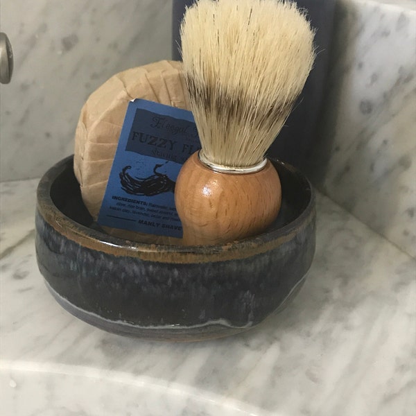 Shave Set. Ceramic Shaving Mugs. Pottery Shaving Bowls. Lather Bowl ...