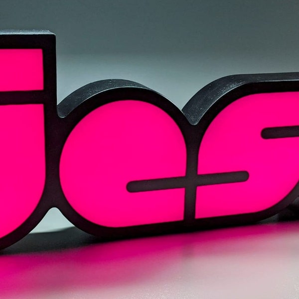 Personalised Name Light. Custom Made Illuminated LED Sign. Freestanding ...