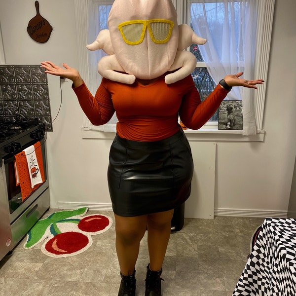 Turkey Head Mask From FRIENDS - Costume With Straw Hole - Etsy