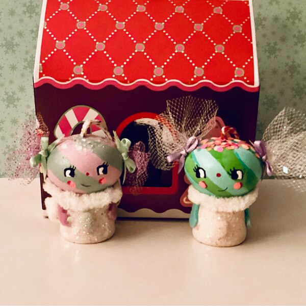 Frightened Spider Fairy Tale Fall Pink Spider Vintage Retro Style ...