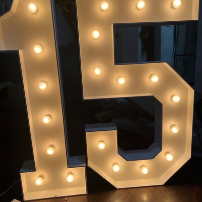 Light up Numbers, Birthday Numbers, Giant Event Numbers, Large Lighted ...