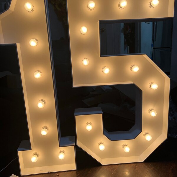 Light up Numbers, Birthday Numbers, Giant Event Numbers, Large Lighted ...