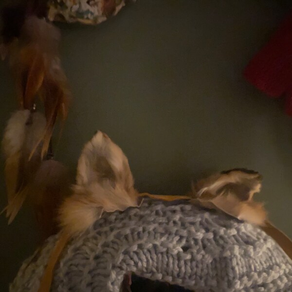 Fox Tooth Necklace - Real Fox Canine Fang on Hand-braided Adjustable ...