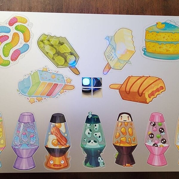 Sponge Cake Sticker Semi Transparent Sticker Vinyl Sticker Die Cut ...