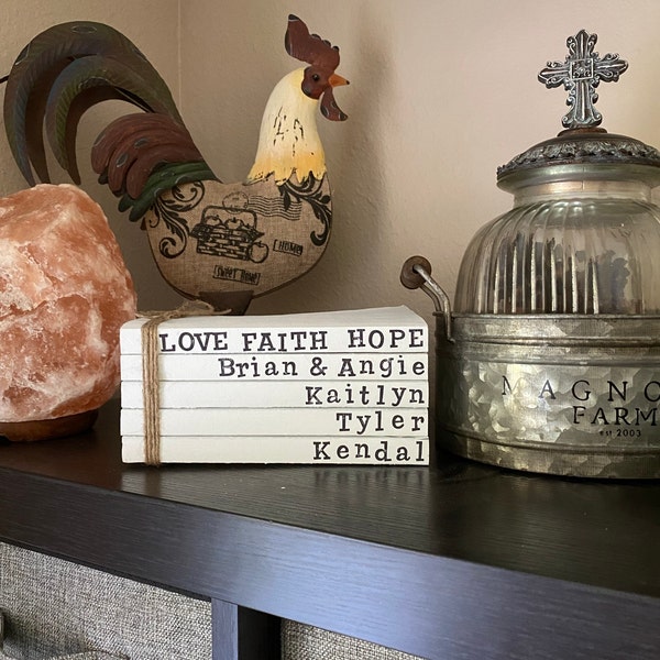 Personalized Name Decor // Vintage Custom Book Decor // Personalized ...