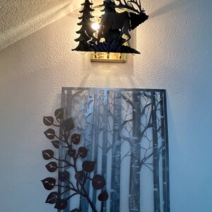 Forest Scene Landscape Metal Wall Art - Etsy