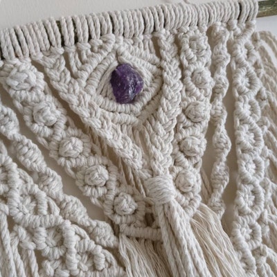 Macrame Pattern PDF Tutorial Instant Download DIY Wall Hanging Rainbow ...