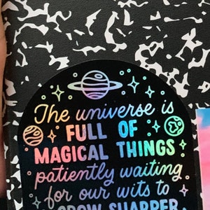 Sticker // Vinyl Holographic Periodic Table, Science Art 3 Inches ...