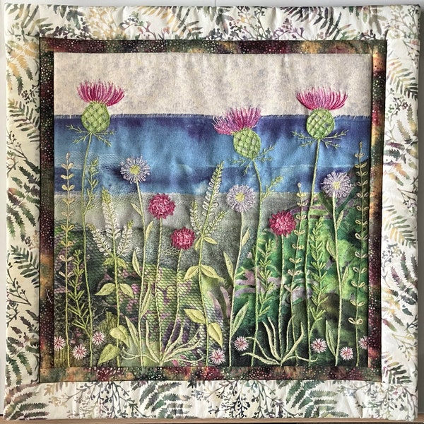 Floral Embroidery Kit - 'cornish Coast' - Modern Hand Embroidery - Gift ...