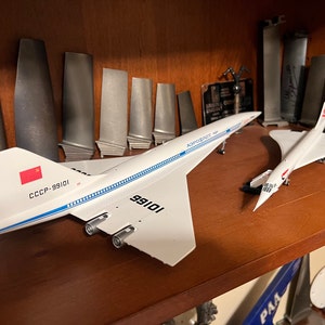 The Supersonic Aircraft Tupolev Tu-244 in 1-200 Scale. Model - Etsy