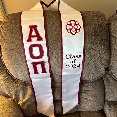 Alpha Kappa Alpha Graduation Sash Stole - Etsy