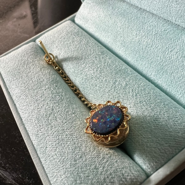 Large Blue Ball Chain Necklace, 16 Inches With Brass Spring Clasp and 6 ...