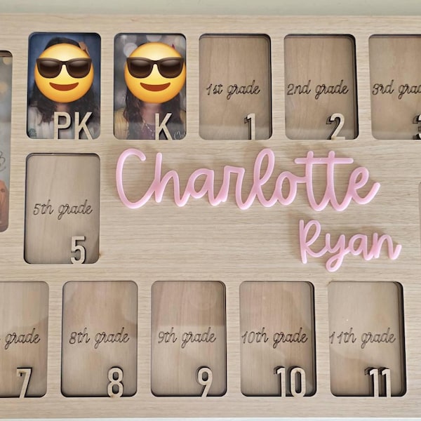 Custom School Years Photo Frame | Graduation Photo Frame | Prek-12 K-12 ...