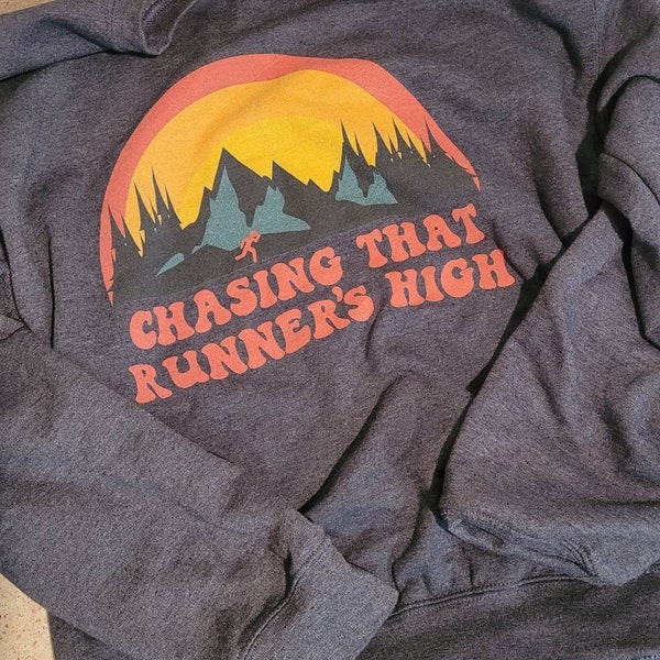 Running Hoodie Runner Moms Run Sweatshirt Running Crew Neck 5k ...