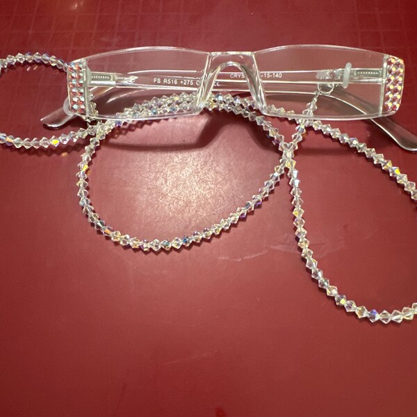 Clear Crystal Reading GLASSES Readers, Finest European Crystals Sides ...