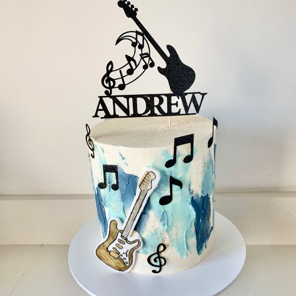 Musical Notes Cake Toppers, Music Notes Topper, Treble Clef, Quaver ...