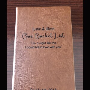 Our Bucket List Book Personalized Journal Custom Journals and Notebooks ...