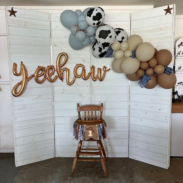 Cowboy Balloon Garland, Yeehaw, First Rodeo, Western Balloon Garland ...