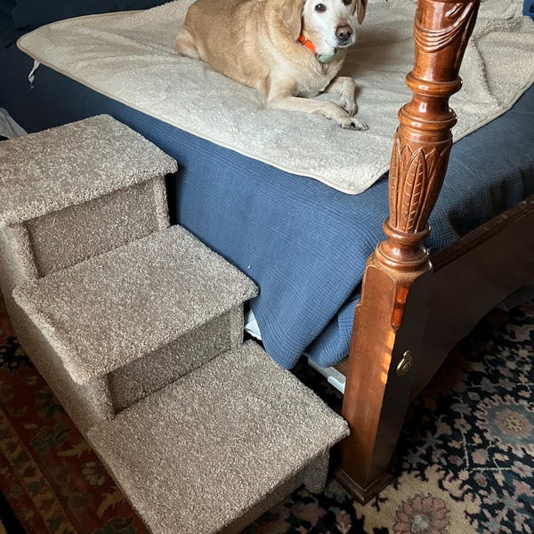 Pet Steps for Bed, Dog Stairs, HUGE 24"high X 17"wide X 60"deep, for ...