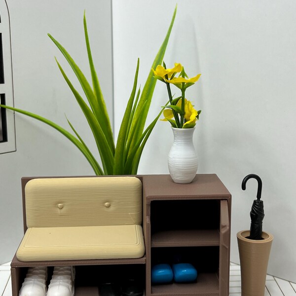 STL File 1/12 Scale Miniature Kitchen Furniture STL Set for Dollhouses ...