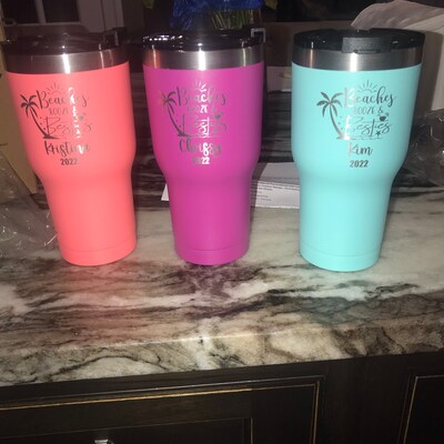 20 Oz. RTIC TUMBLER Personalized With Laser Engraved Name Phrase or ...