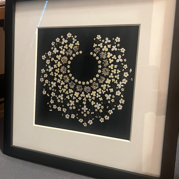 RBG Print of Original Pressed Flower Art, RBG Wall Art, Ruth Bader ...