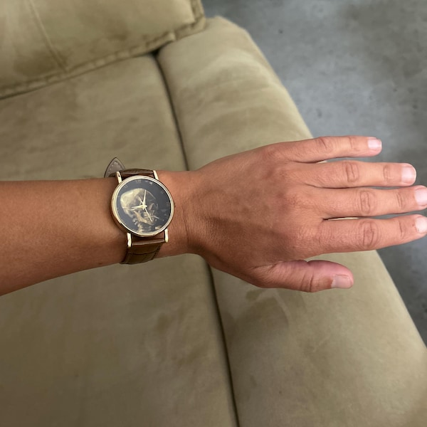 Vincent Van Gogh "cafe Terrace at Night" Leather Watch, Vincent Van ...