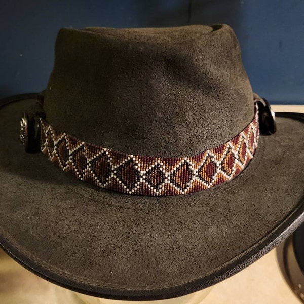 Diamondback Rattlesnake Loom Bead Pattern for Hat Band, Miyuki Delica ...