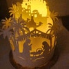 Combo 3 Items Paper Cut Lamp for Christmas - DIY Paper Cut Lamp - Merry ...