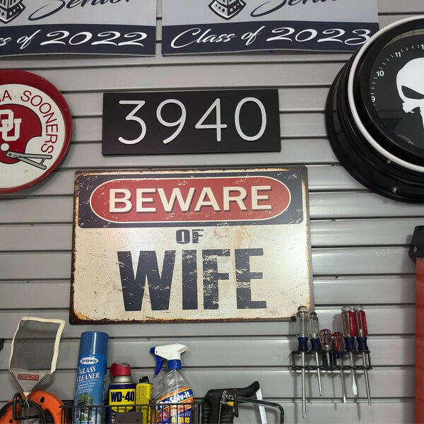 Custom Beware of Sign, Beware Sign, Personalized Sign, Custom Vintage ...