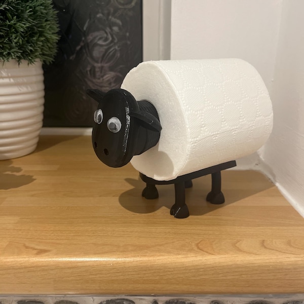 Funny Toilet Paper Roll Holder Bathroom & Toilet Organiser Accessories ...