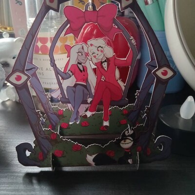 Charlie & Vaggie Hazbin Hotel Paper Craft Standee - Etsy