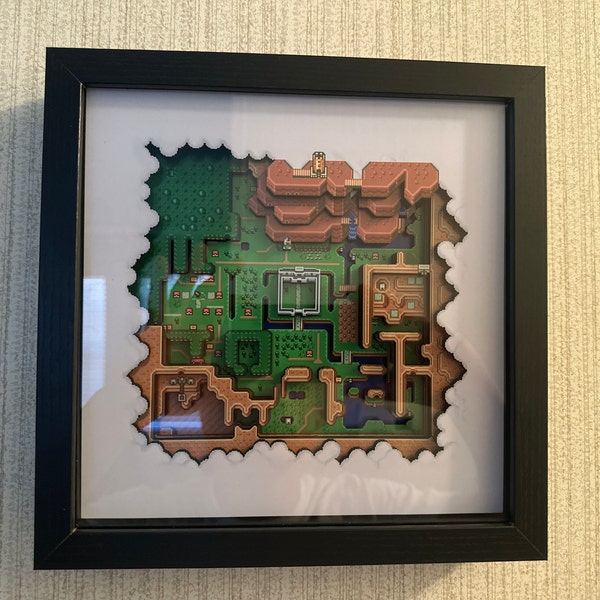 Legend of Zelda: A Link to the Past - Hyrule Map - the Light World 9x9 ...