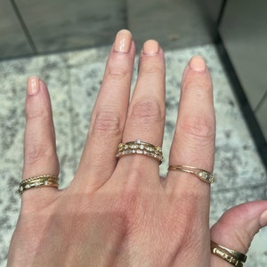 Diamond Ring With Star Setting / 14k Gold Star Setting Polaris Diamond ...