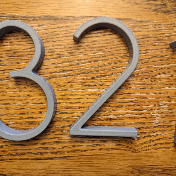 6 Inch Floating House Number Metal Modern Anti-rust House Address ...