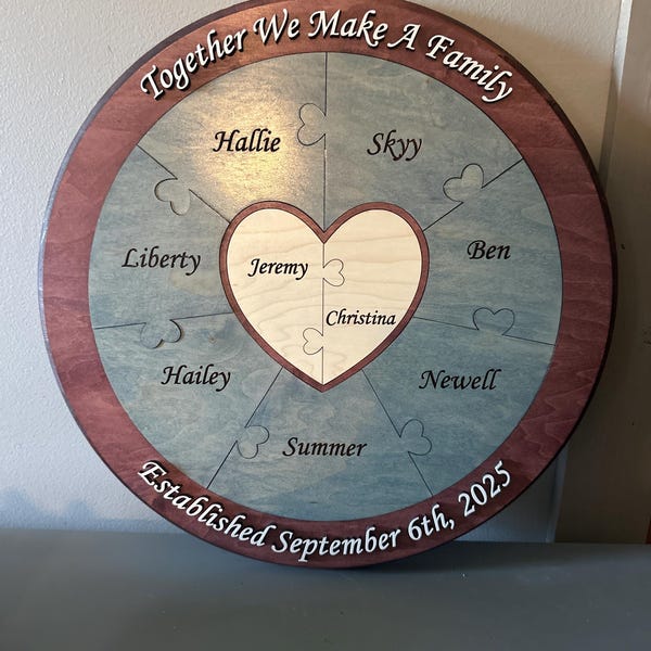 Unity or Family Puzzle, Blended Family, Unity Alternative, Wedding ...