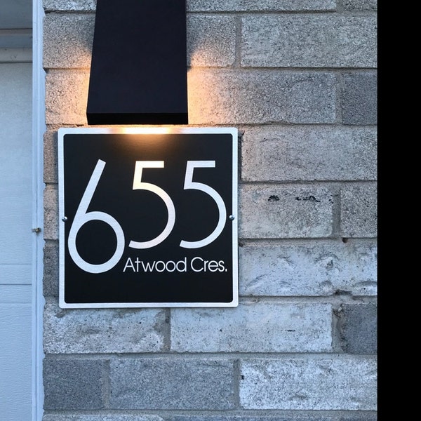 HOUSE NUMBERS SIGN, Modern House Sign, Custom House Numbers, House ...