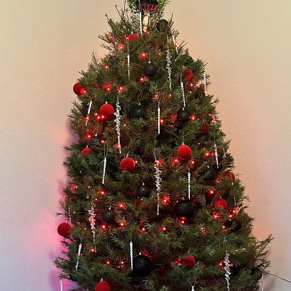 Turquoise and Dark Iridescent Mushroom Tree Topper - Etsy