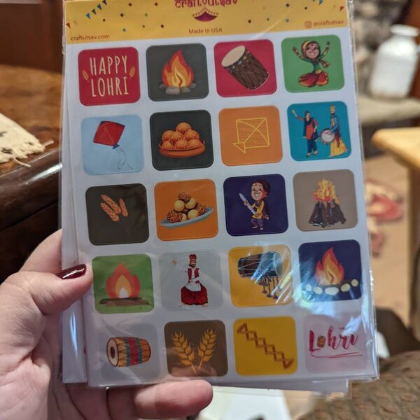 Lohri Stickers - 20 Stickers on 1 Sticker Sheet - Etsy