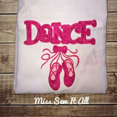 Ballerina Ballet Shoes Slippers Machine Embroidery Design Digital ...