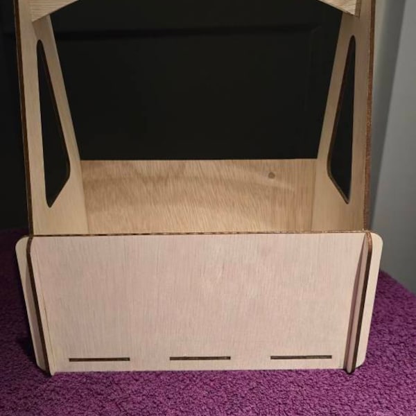 Laser Cut Wooden Card Holder Template | Card Case | Wooden Wallet ...